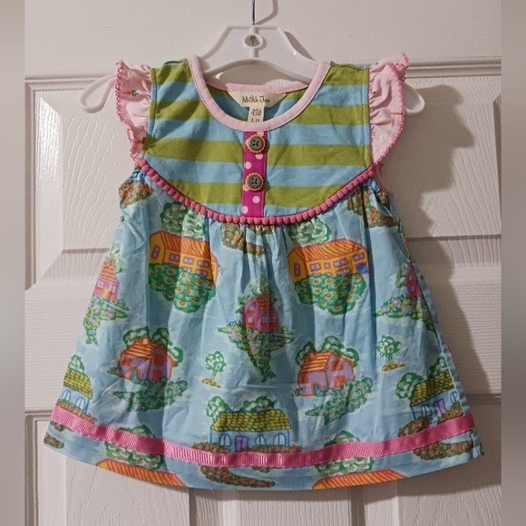 Matilda Jane | Dresses | Matilda Jane Girls 824 Months Houses And Blue ...